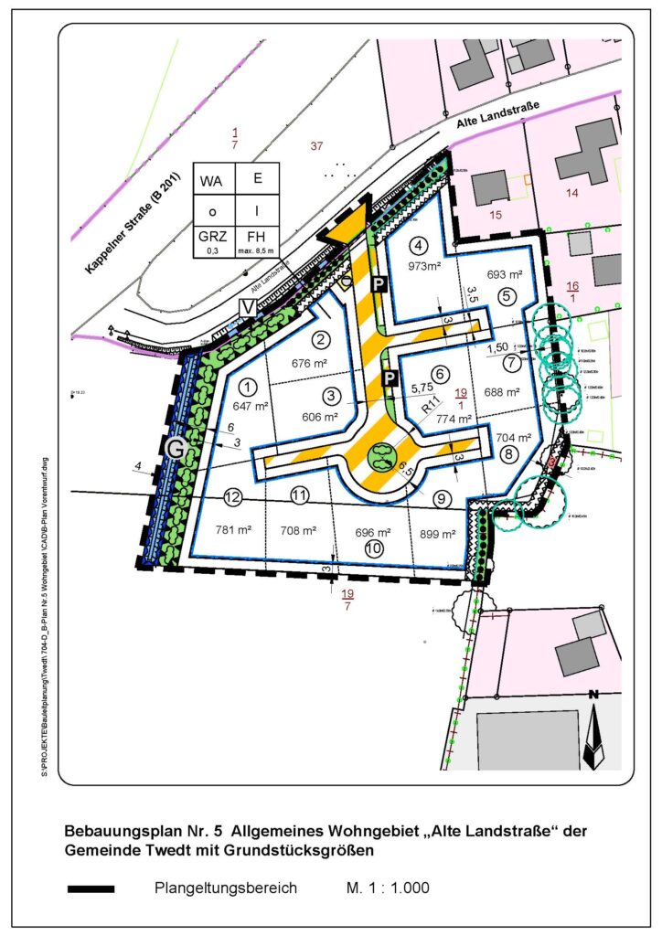 Baugebiet - Gemeinde Twedt